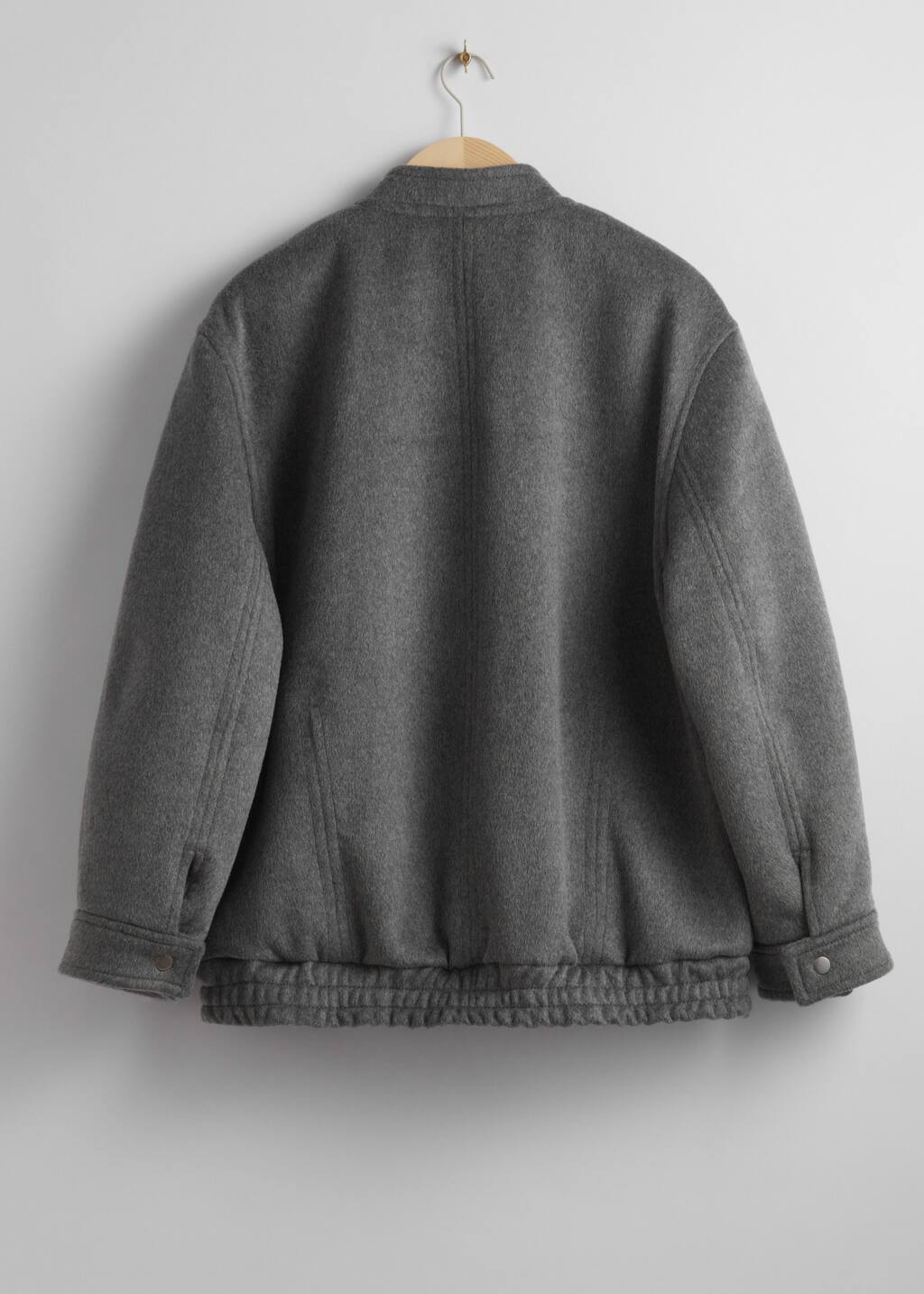 Oversized Wool Jacket - Grey Melange - & Other Stories