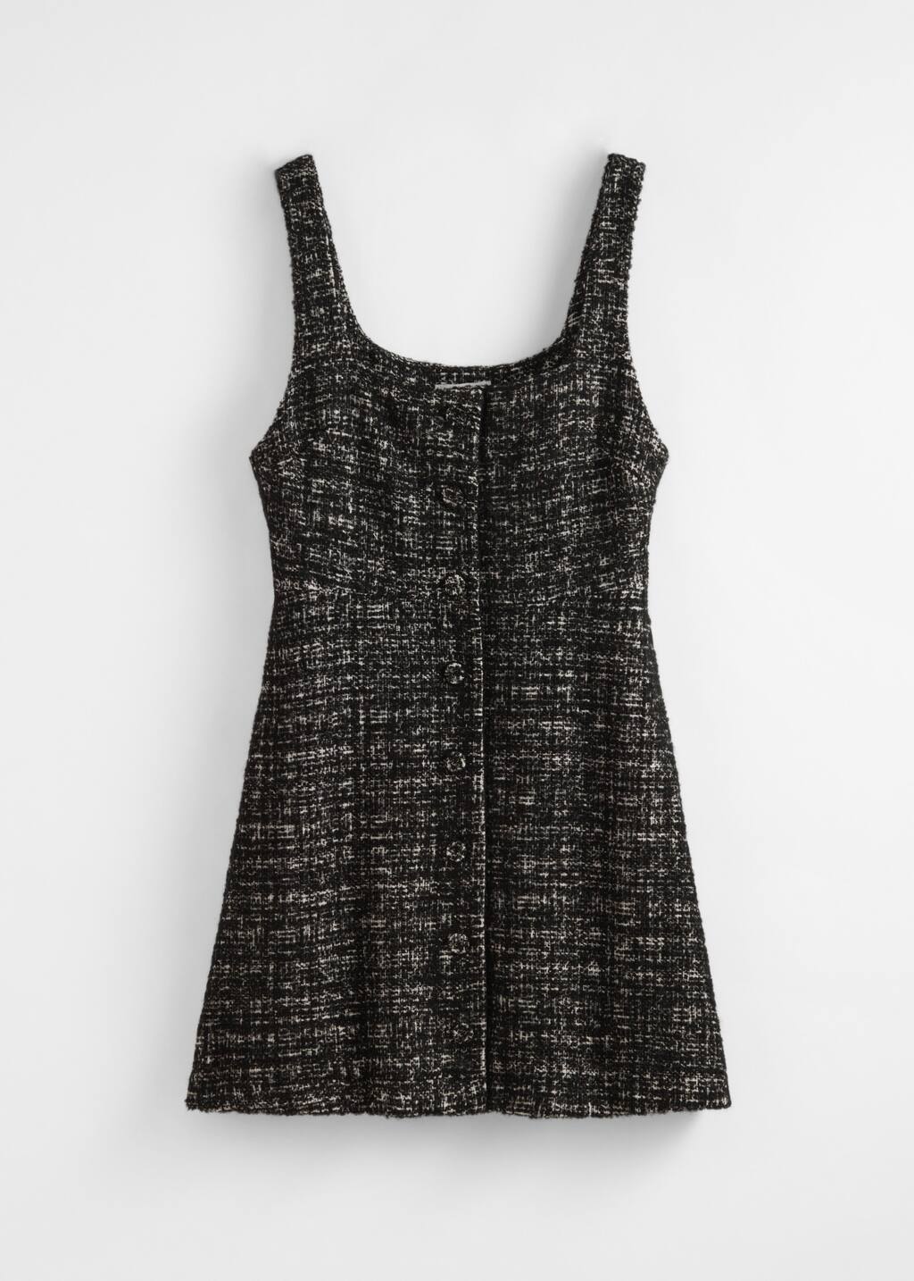 Sleeveless Tweed Mini Dress - Black Tweed - & Other Stories IT