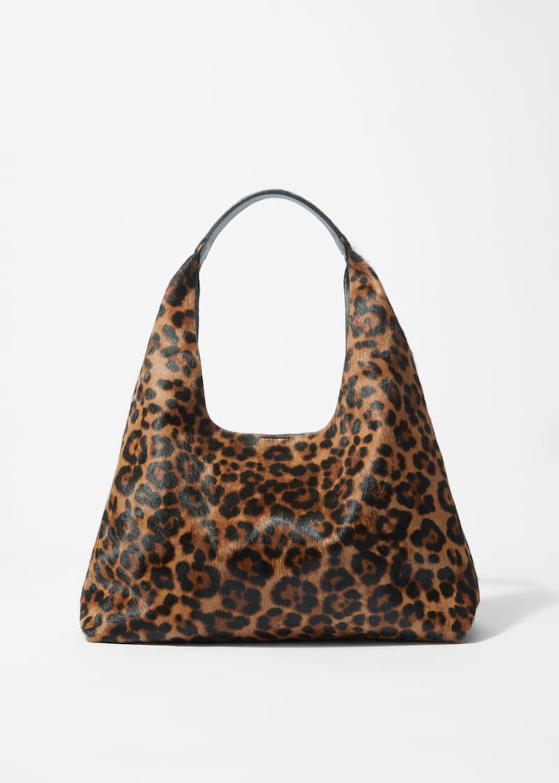 Leopard-Print Leather Tote Bag - Leopard - & Other Stories