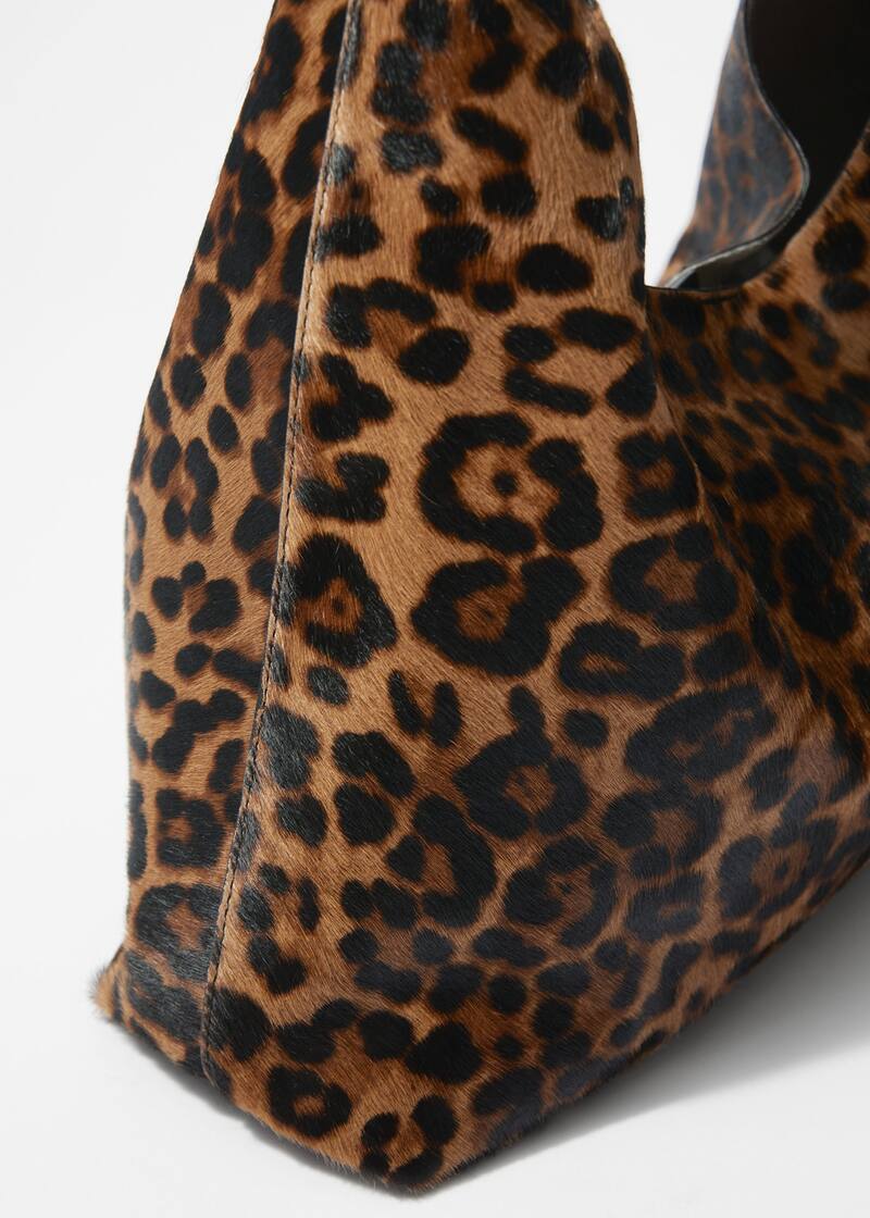 Leopard-Print Leather Tote Bag - Leopard - & Other Stories