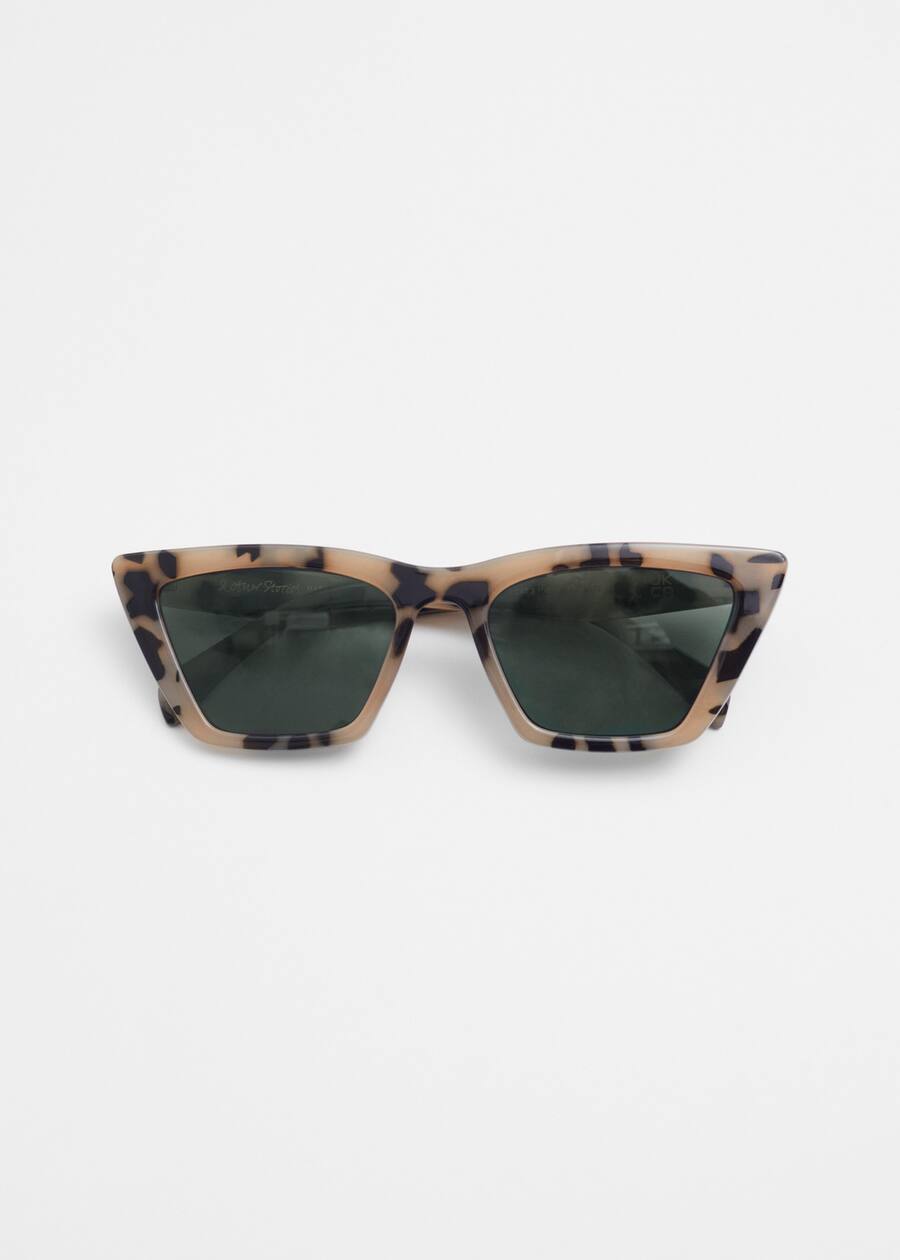 Angular Cat Eye Sunglasses - Beige Tortoise - & Other Stories